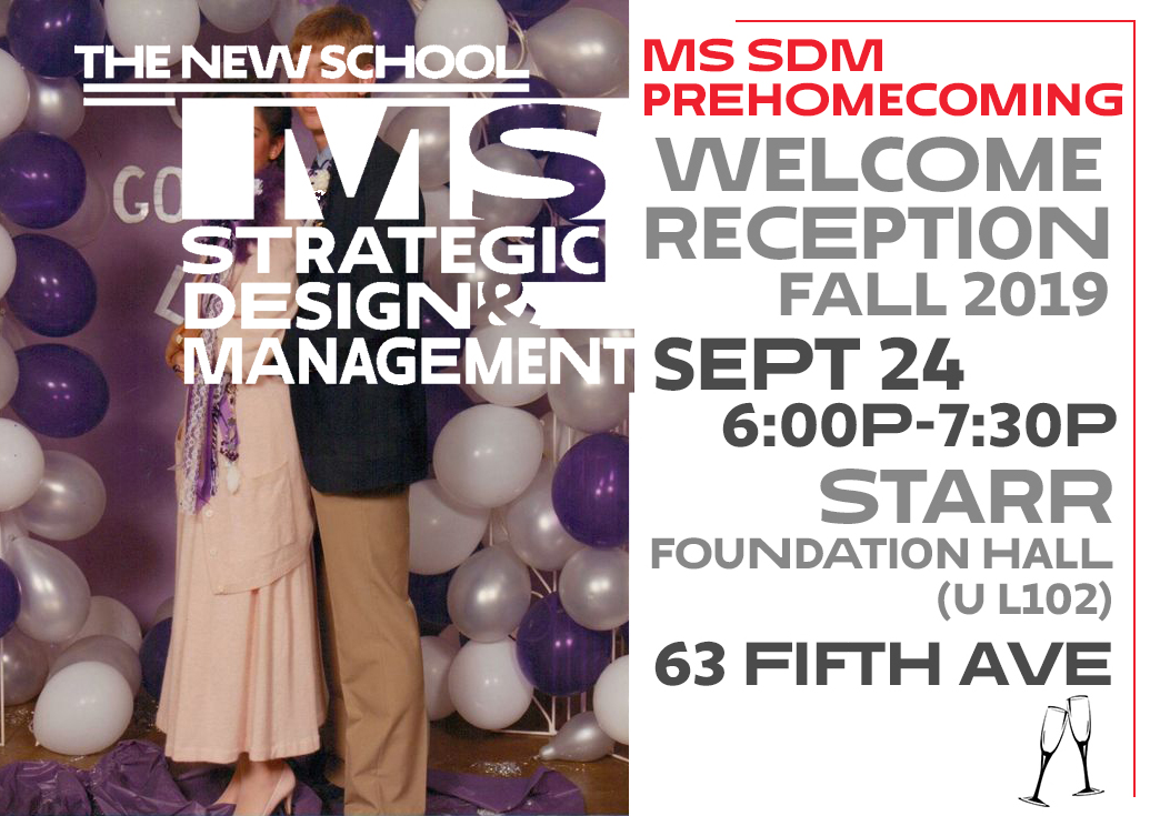 MS SDM | MS SDM Fall Welcome Reception 2019! - MS Strategic Design ...
