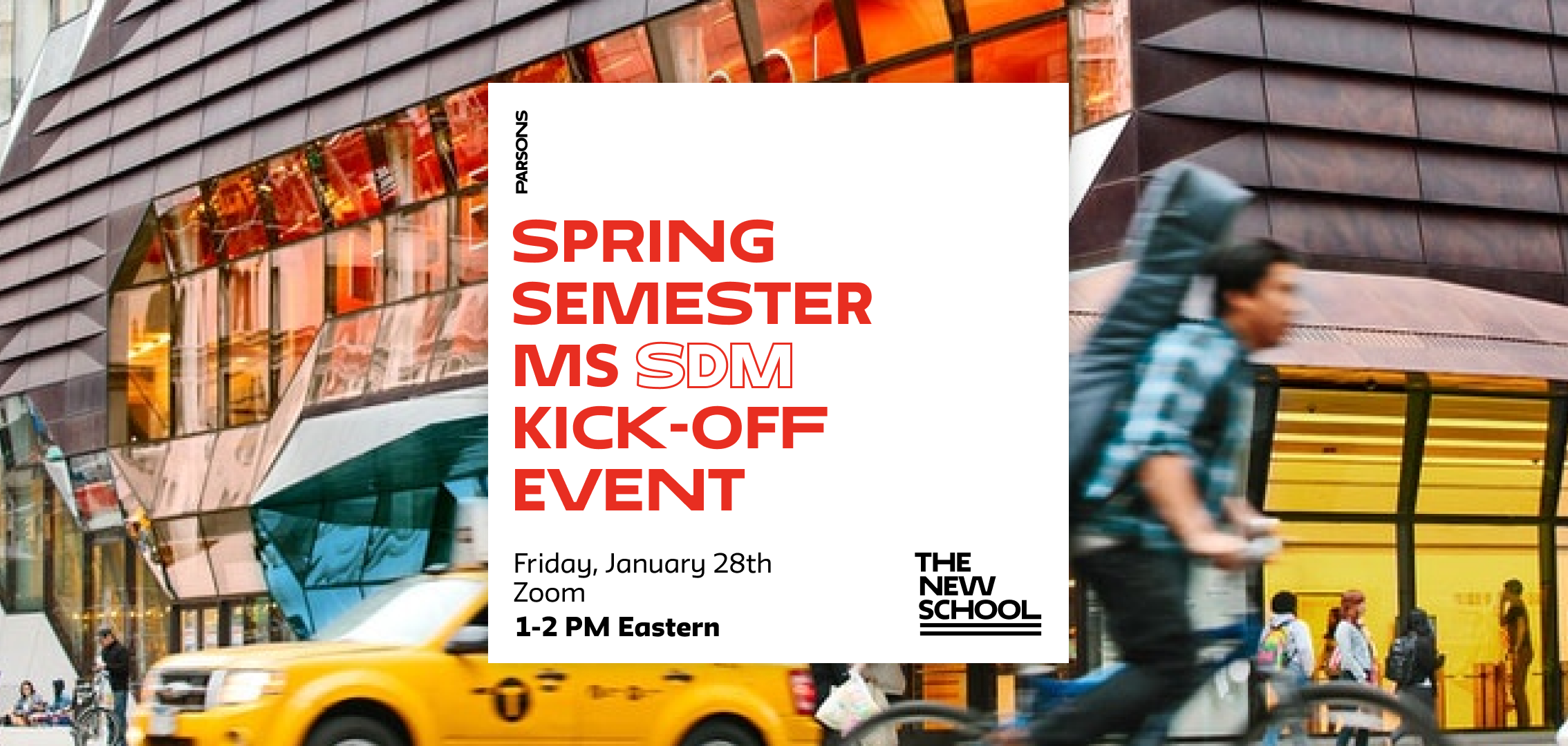 MS SDM | Spring Semester Kick-Off Event - MS Strategic Design & Management