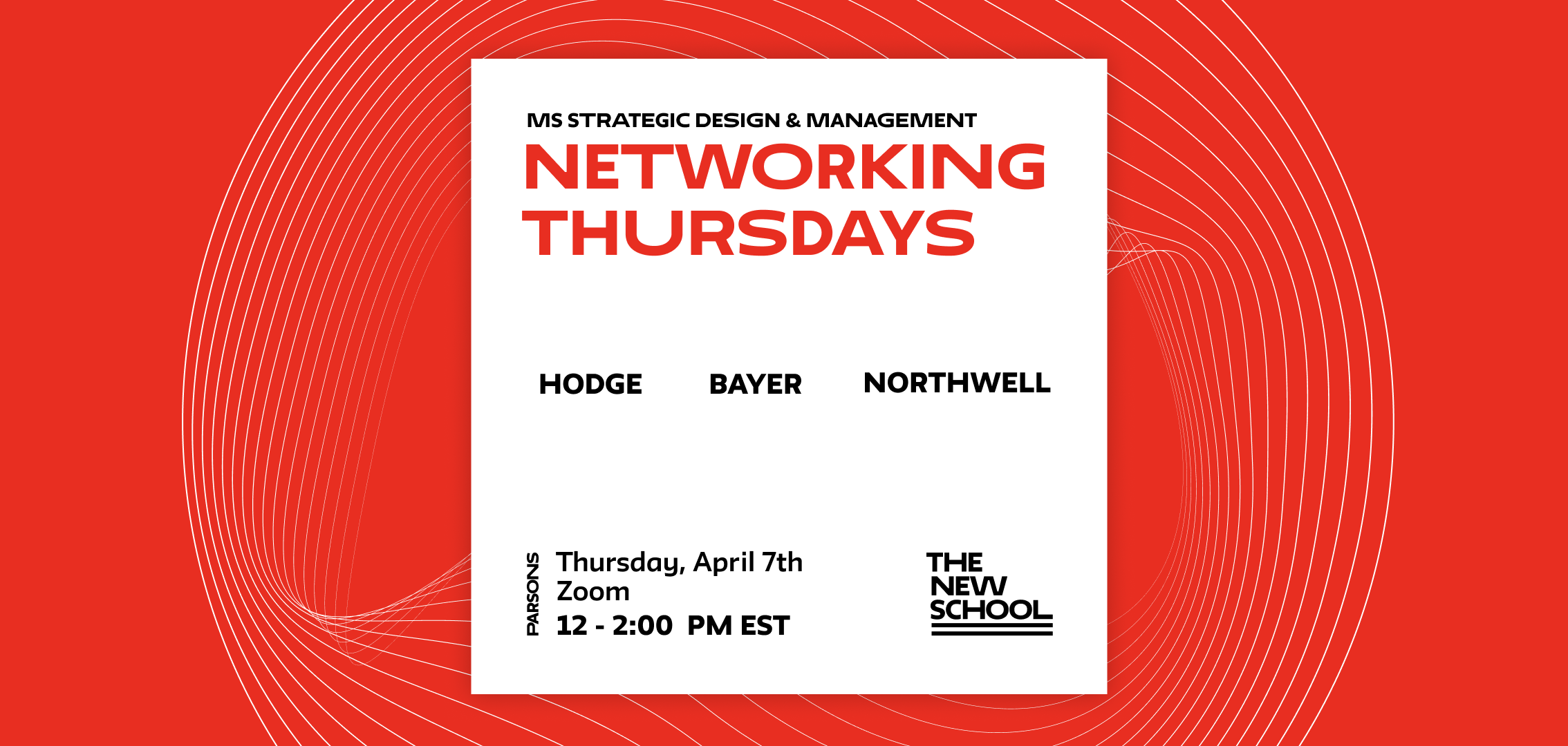 MS SDM | Networking Thursdays: Session with Hodge, Bayer, and Northwell ... MS SDM | Networking Thursdays: Session with Hodge, Bayer, and Northwell ...