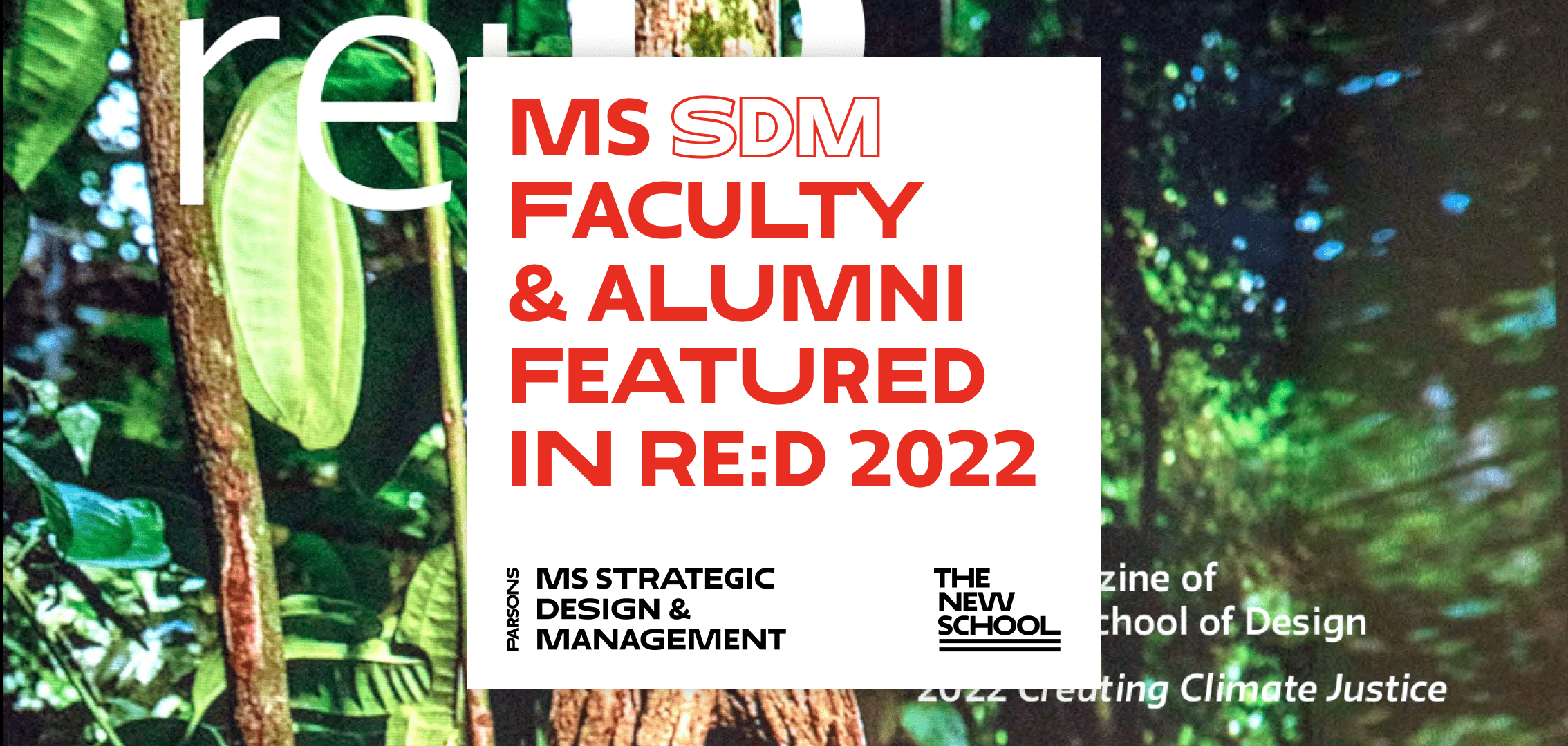 MS SDM | MS SDM Faculty & Alumni Featured in re:D Publication 2022 ...