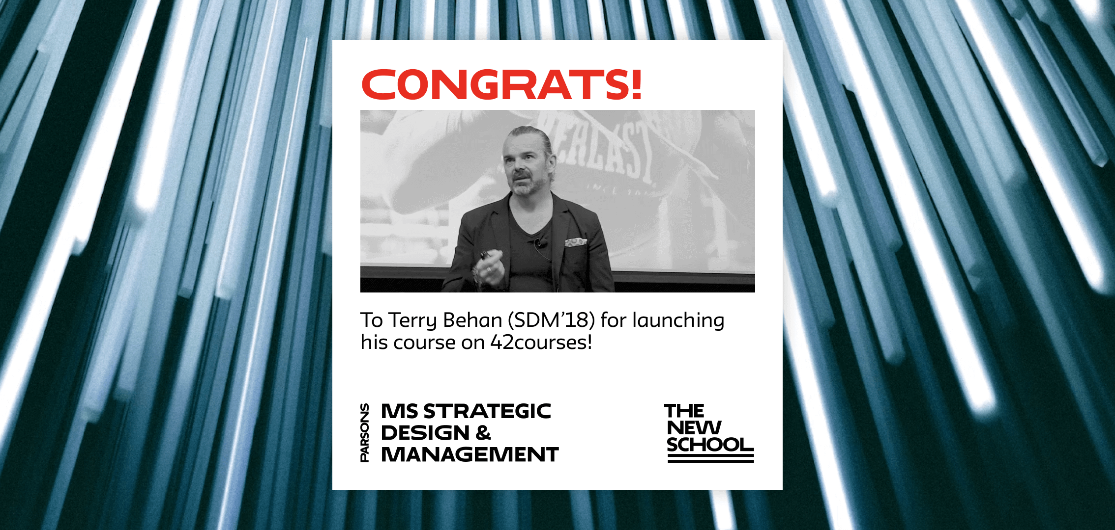 MS SDM | Terry Behan (SDM'18) Launches Course on 42courses - MS ...