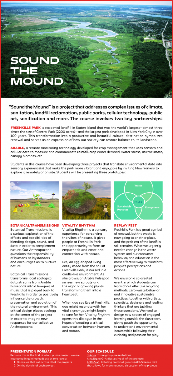 SOUND THE MOUND! - Transdisciplinary Design